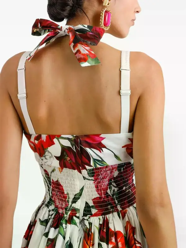 Dolce & Gabbana Floral-print Halterneck Dress