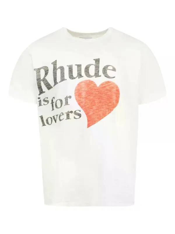 Rhude Lovers Slub T-shirt - White