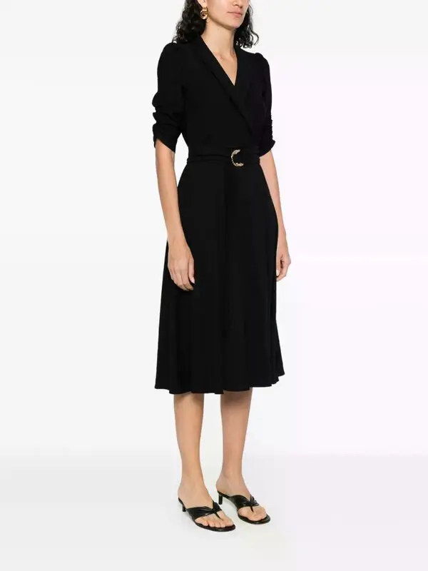 NISSA Belted Viscose Dress