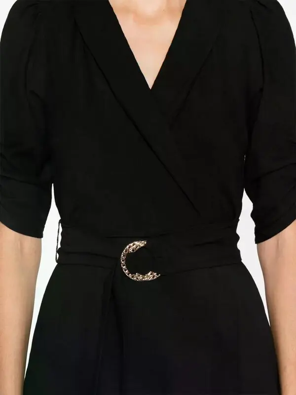 NISSA Belted Viscose Dress