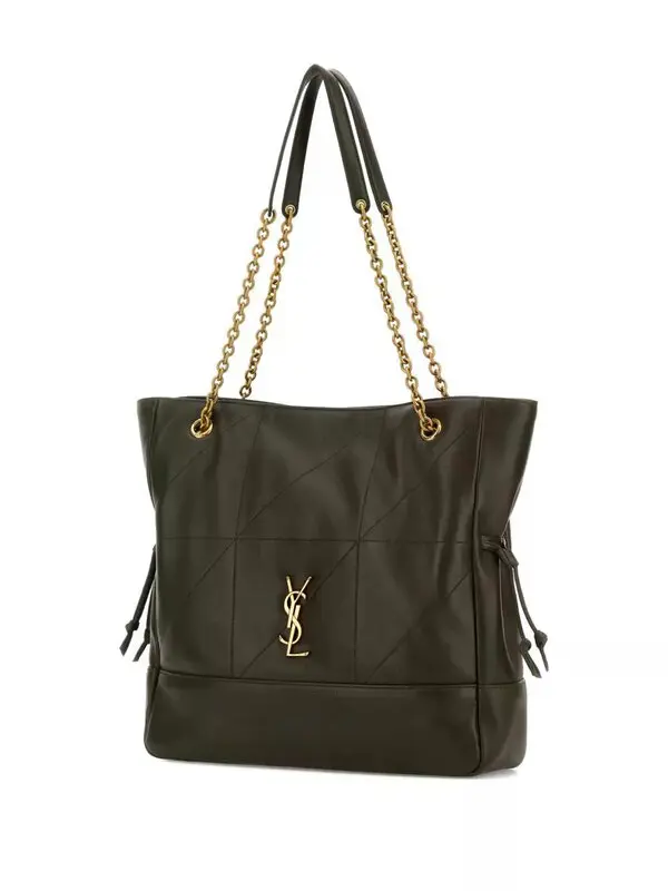 Saint Laurent Jamie Leather Tote Bag - Green