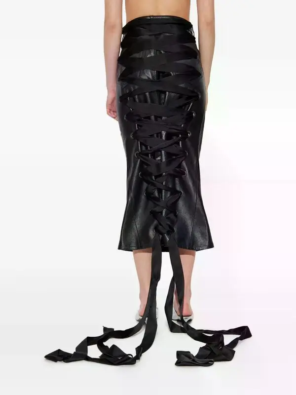 Balenciaga Leather Skirt