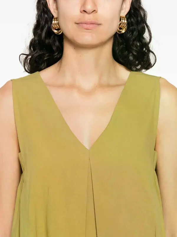 MOUTAKI Sleeveless V-neck Dress - Green