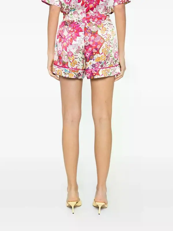 NISSA Printed Satin Shorts