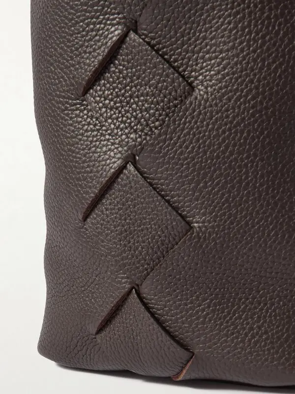 Bottega Veneta Large Intrecciato-detailed Full-grain Leather Tote Bag - Brown