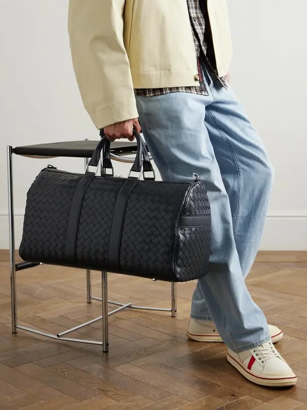 Bottega Veneta Intrecciato Leather Weekend Bag