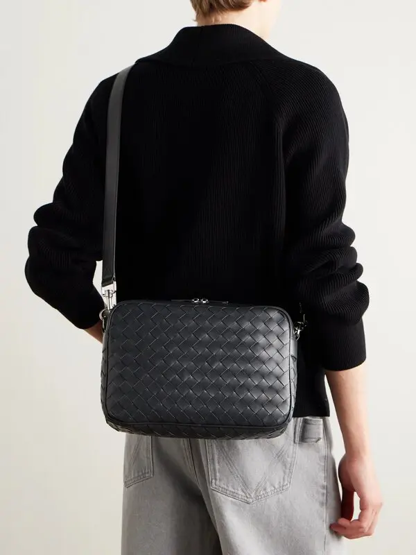 Bottega Veneta Intrecciato Leather Camera Bag