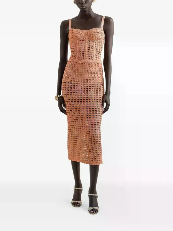 Dolce & Gabbana Crochet-knit Top - Pink