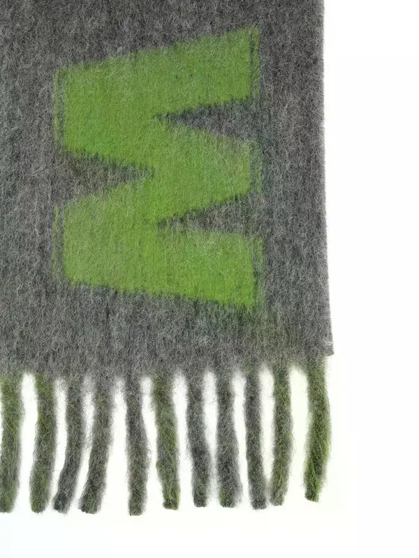 Marni Striped Fringed Scarf