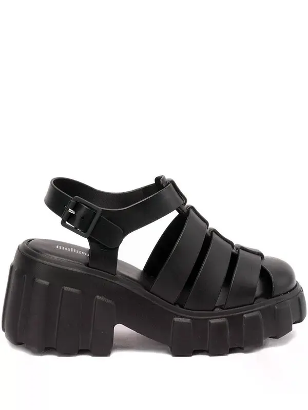 Melissa Buckled Sandals - Black
