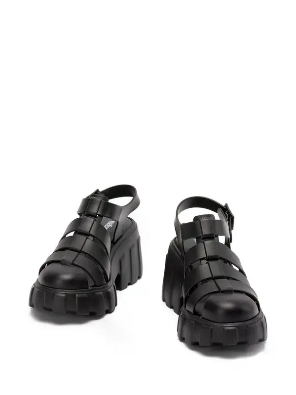 Melissa Buckled Sandals - Black