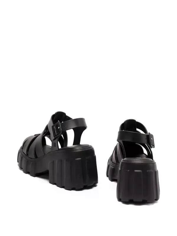 Melissa Buckled Sandals - Black