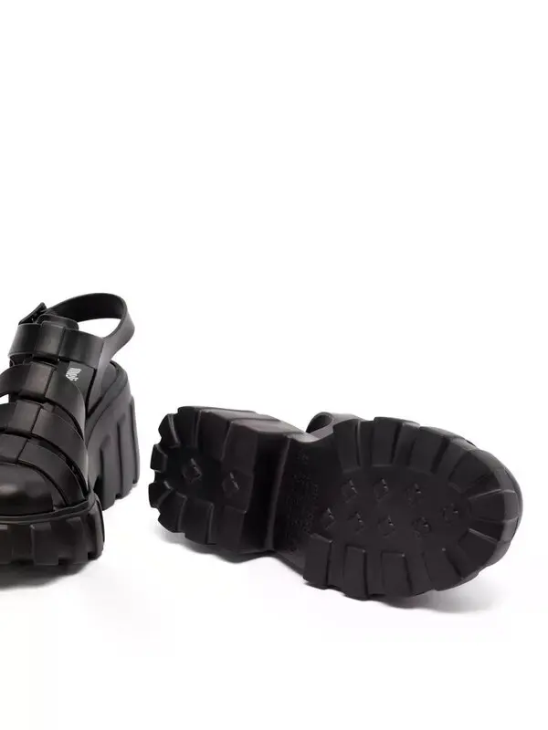 Melissa Buckled Sandals - Black