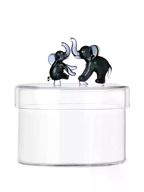 ICHENDORF MILANO Elephant Figurine Trinket Box - White