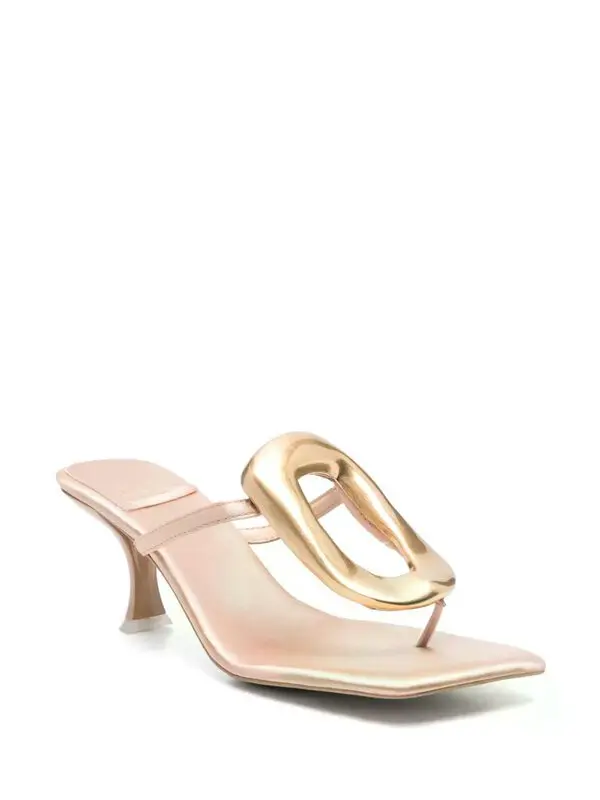 Jeffrey Campbell 60mm Leather Heeled Sandals - Neutrals
