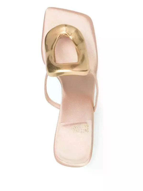 Jeffrey Campbell 60mm Leather Heeled Sandals - Neutrals