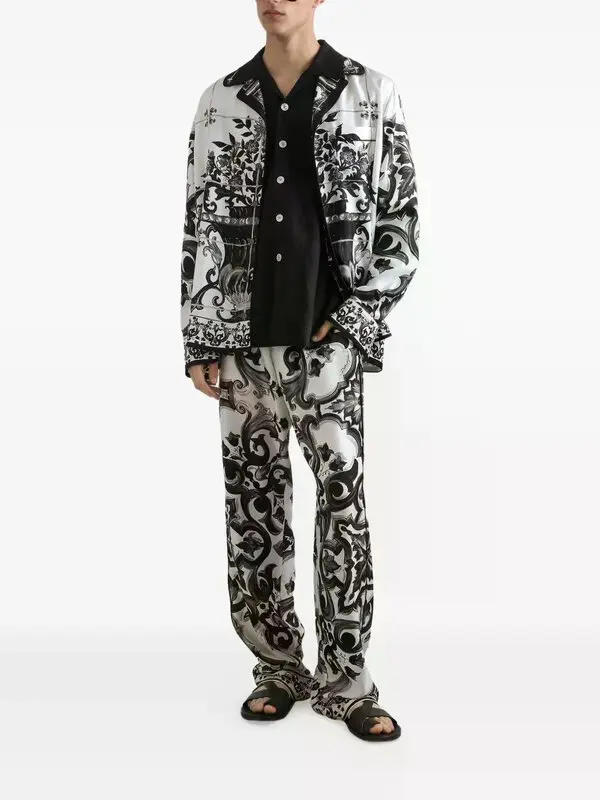 Dolce & Gabbana Printed Trousers - White