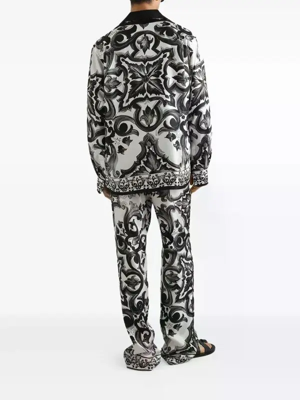 Dolce & Gabbana Printed Trousers - White