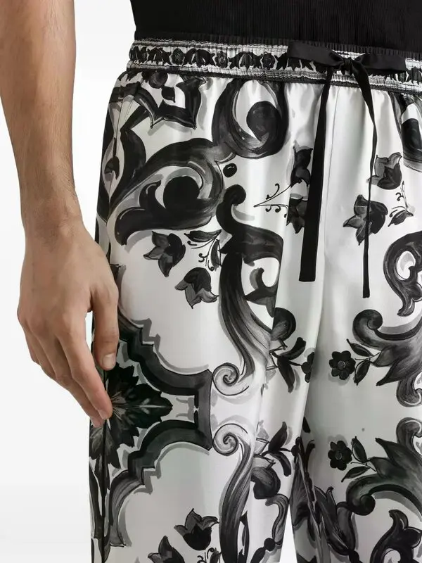Dolce & Gabbana Printed Trousers - White