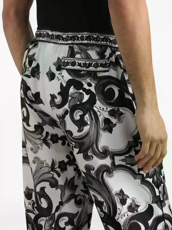 Dolce & Gabbana Printed Trousers - White