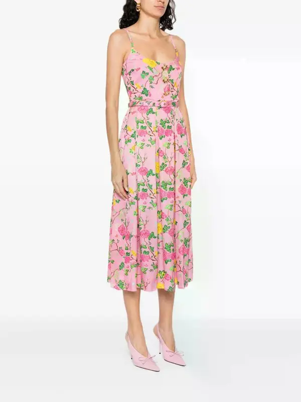 NISSA Floral-print Midi Dress