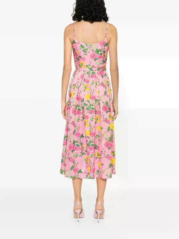 NISSA Floral-print Midi Dress