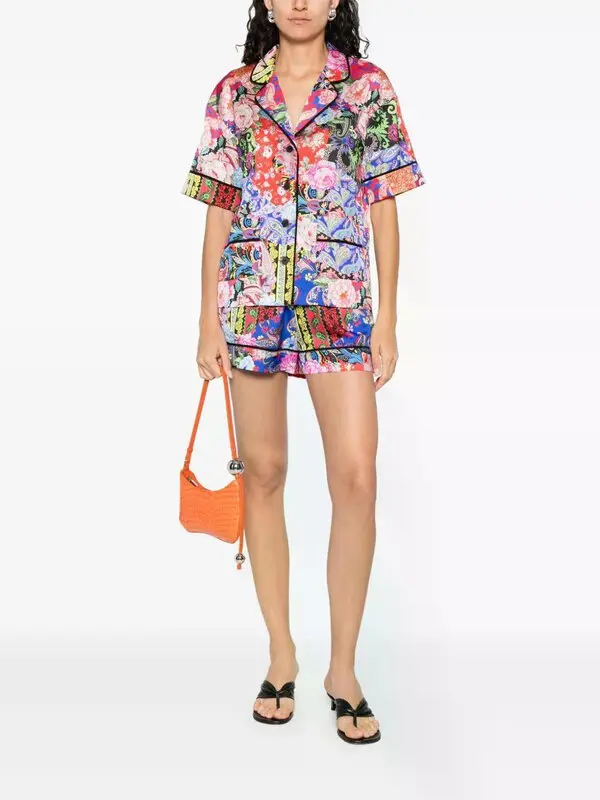 NISSA Printed Shirt - Black