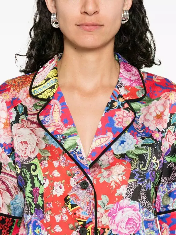 NISSA Printed Shirt - Black