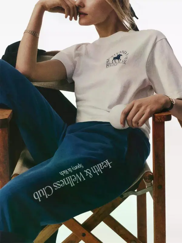 Sporty & Rich H&w Crest Track Pants - Blue