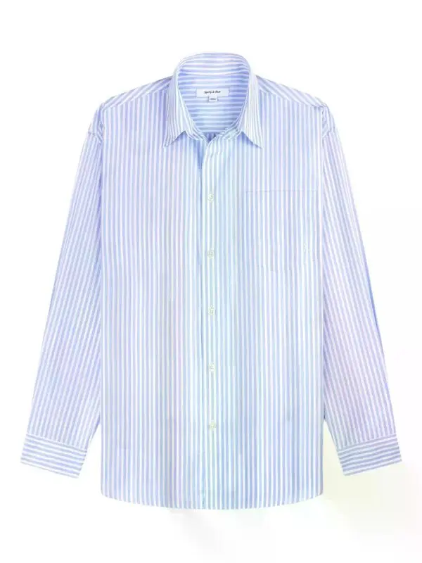 SPORTY & RICH Striped Button-down Shirt