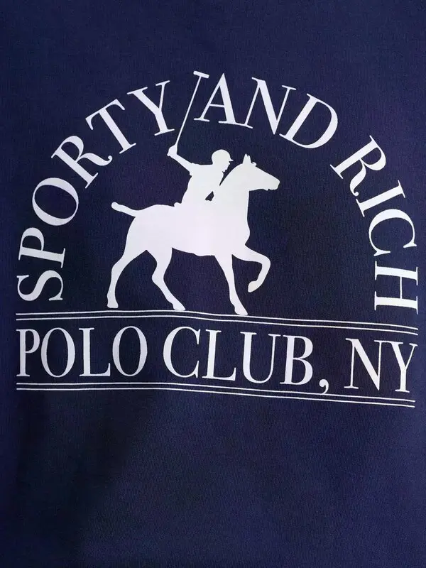 Sporty & Rich Cotton Sweatshirt - Blue