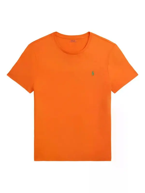 Polo Ralph Lauren Logo-embroidered Crew-neck T-shirt - Orange