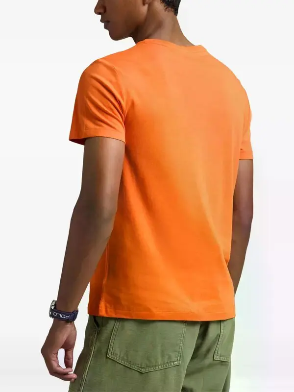 Polo Ralph Lauren Logo-embroidered Crew-neck T-shirt - Orange