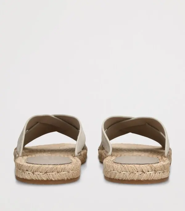 Zegna Suede Espadrille Sandals - Grey