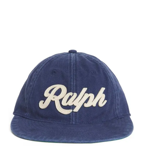 Ralph Lauren Cotton Twill Appliqué Cap - Navy