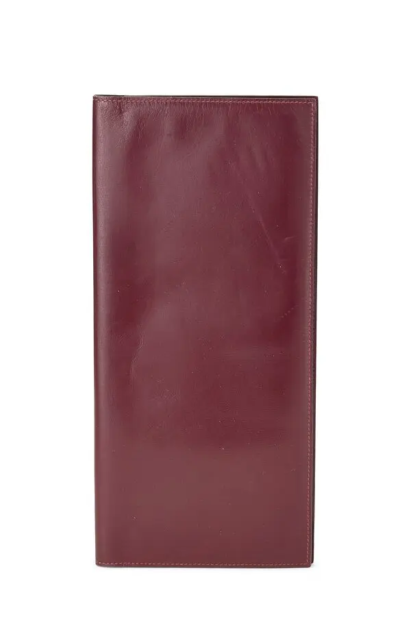 Hermès Box Business Card Book - Burgundy