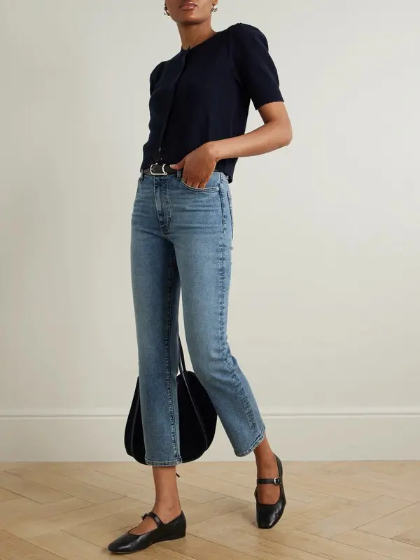 FRAME Le Sleek High-rise Straight-leg Jeans - Blue