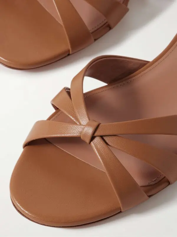 AQUAZZURA Tati Leather Slides
