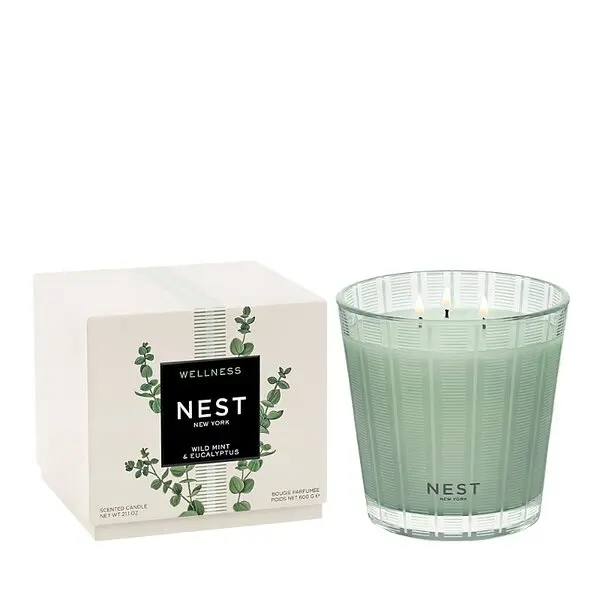 NEST NEW YORK Wild Mint & Eucalyptus 3 Wick Candle - No Color
