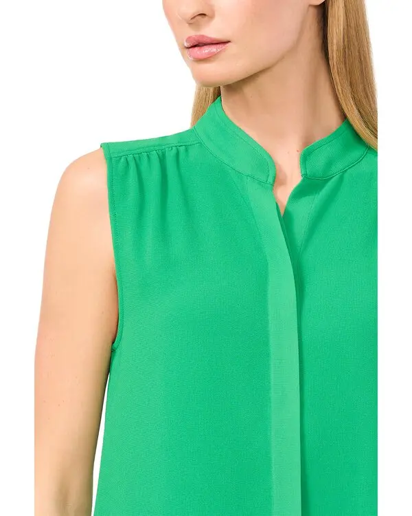 CECE DUPRAZ Stand Collar Sleeveless Blouse