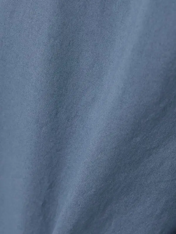 SKIMS Cotton-blend Poplin Wide-leg Pants - Blue