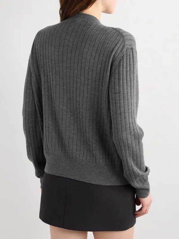 Bottega Veneta Ribbed Wool Cardigan