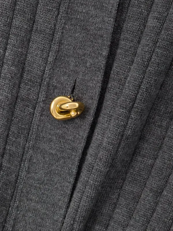Bottega Veneta Ribbed Wool Cardigan