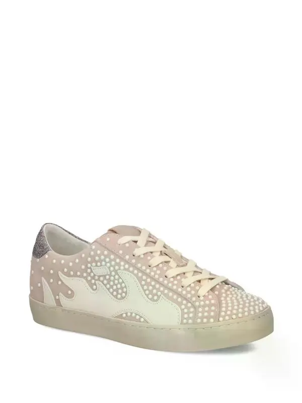 GAMIN Flame-embroidered Embellished Sneakers