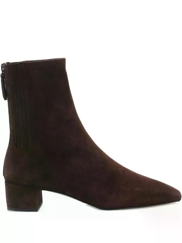 AQUAZZURA Saint Honoré Suede Ankle Boots - Brown