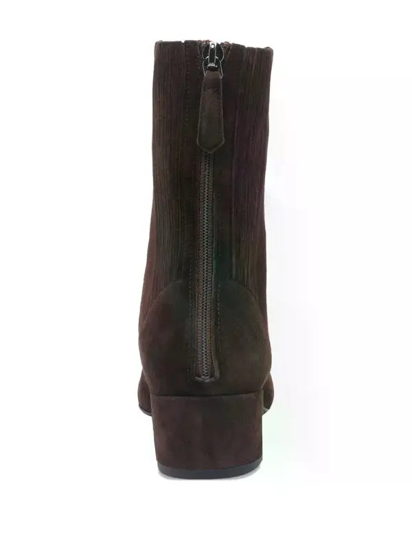 AQUAZZURA Saint Honoré Suede Ankle Boots - Brown
