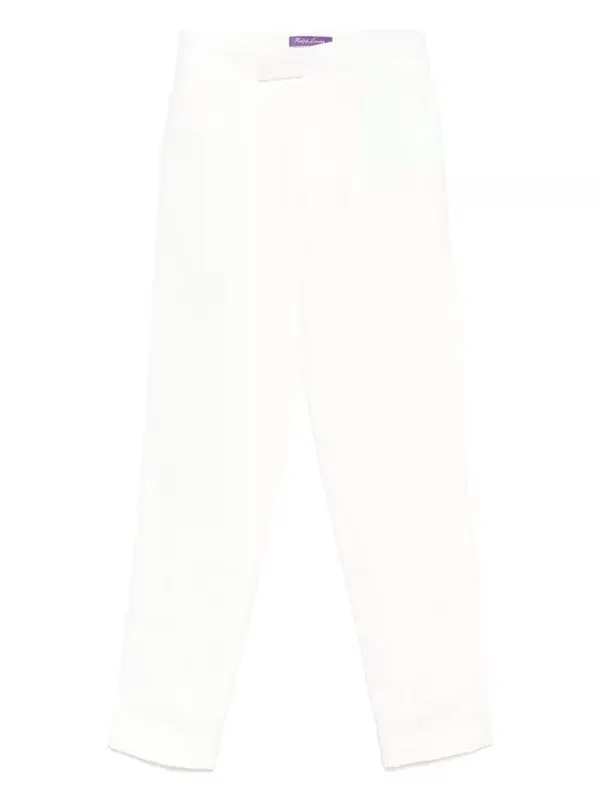 Ralph Lauren Purple Label Linen Trousers - White