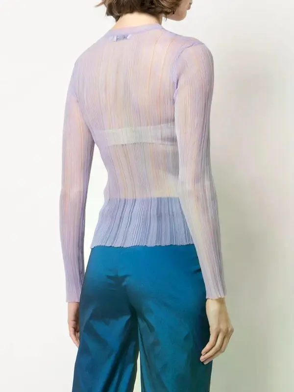 Opening Ceremony Sheer Ribbed Top