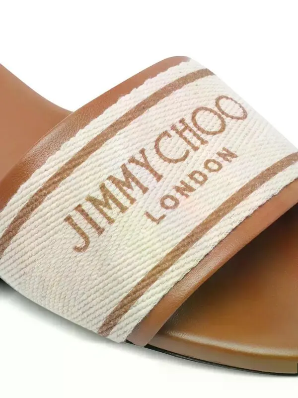 JIMMY CHOO Joa Flat Sandals - Neutrals