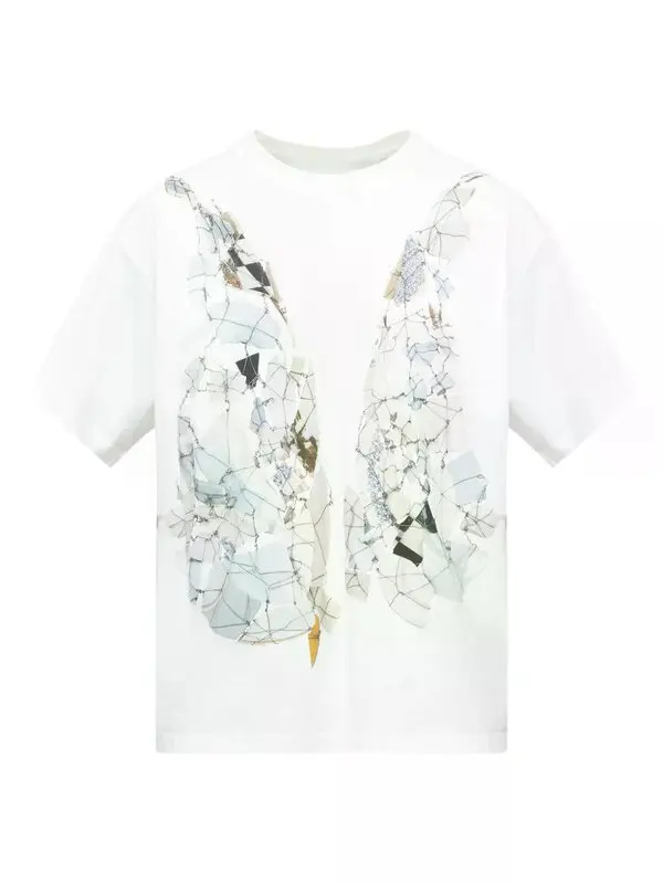 MAISON MARGIELA Fragmented Wings Graphic T-shirt - White